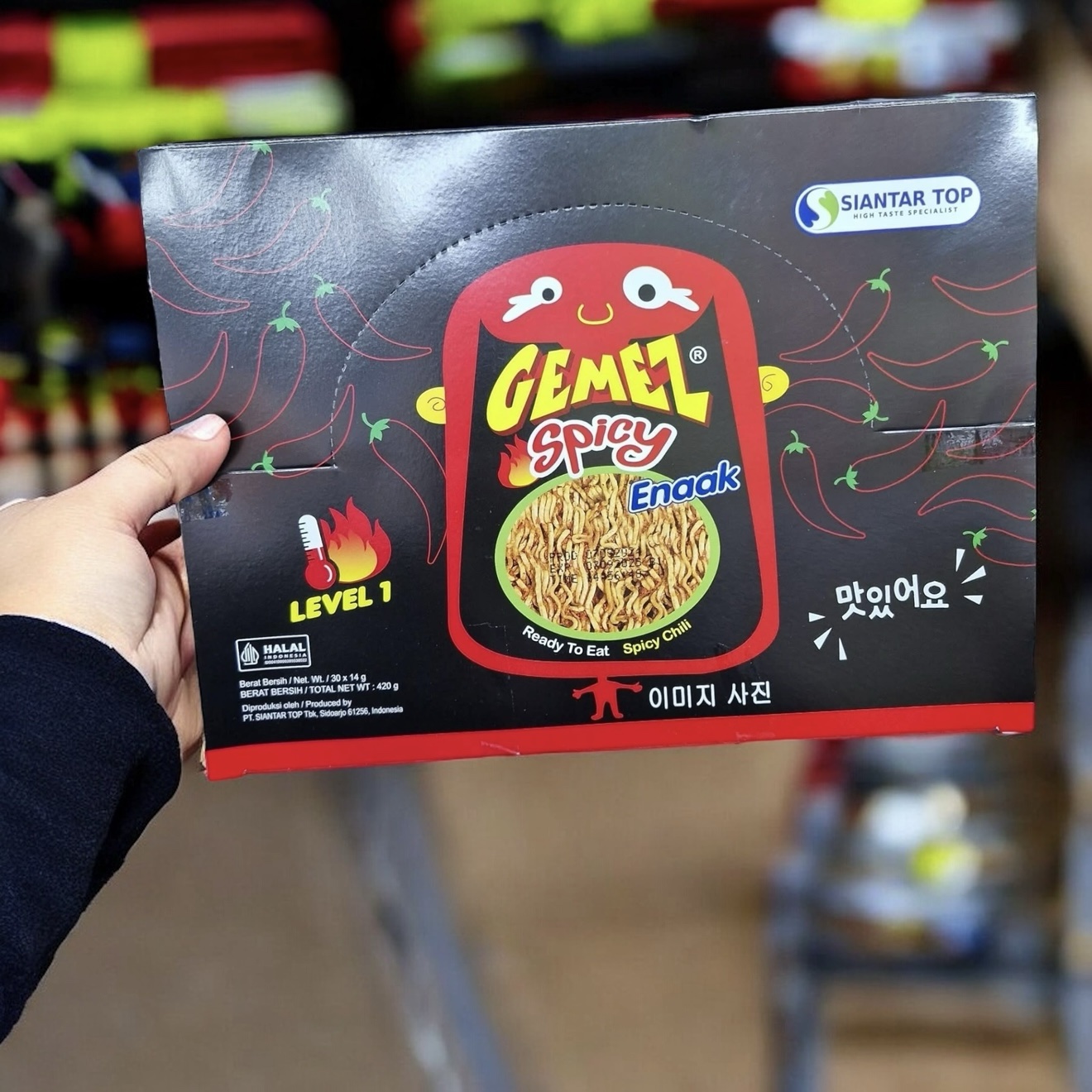 Enack Noodle Snack Spicy 🌶️ (16g x30pcs) - Food KH